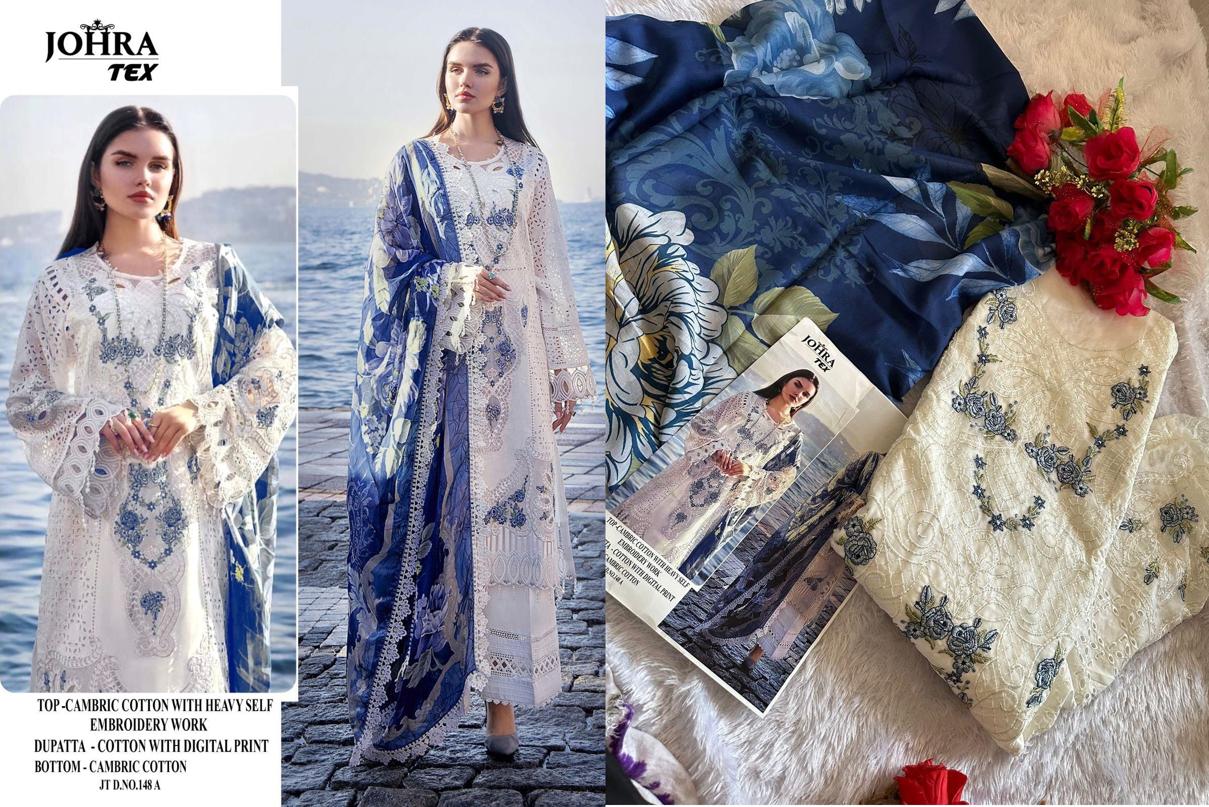 148A Johra Tex Pakistani Salwar Suits – Heriska