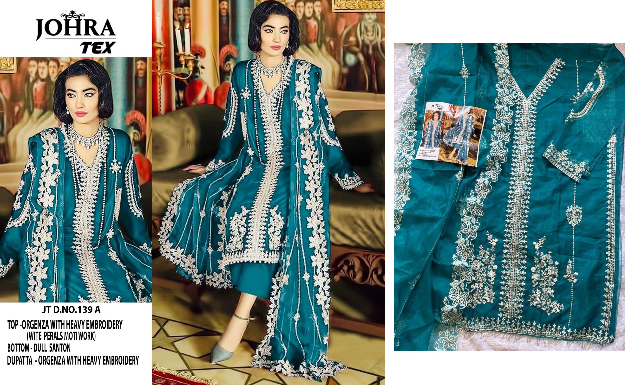 Jt-139A Johra Tex Pakistani Salwar Suits – Heriska