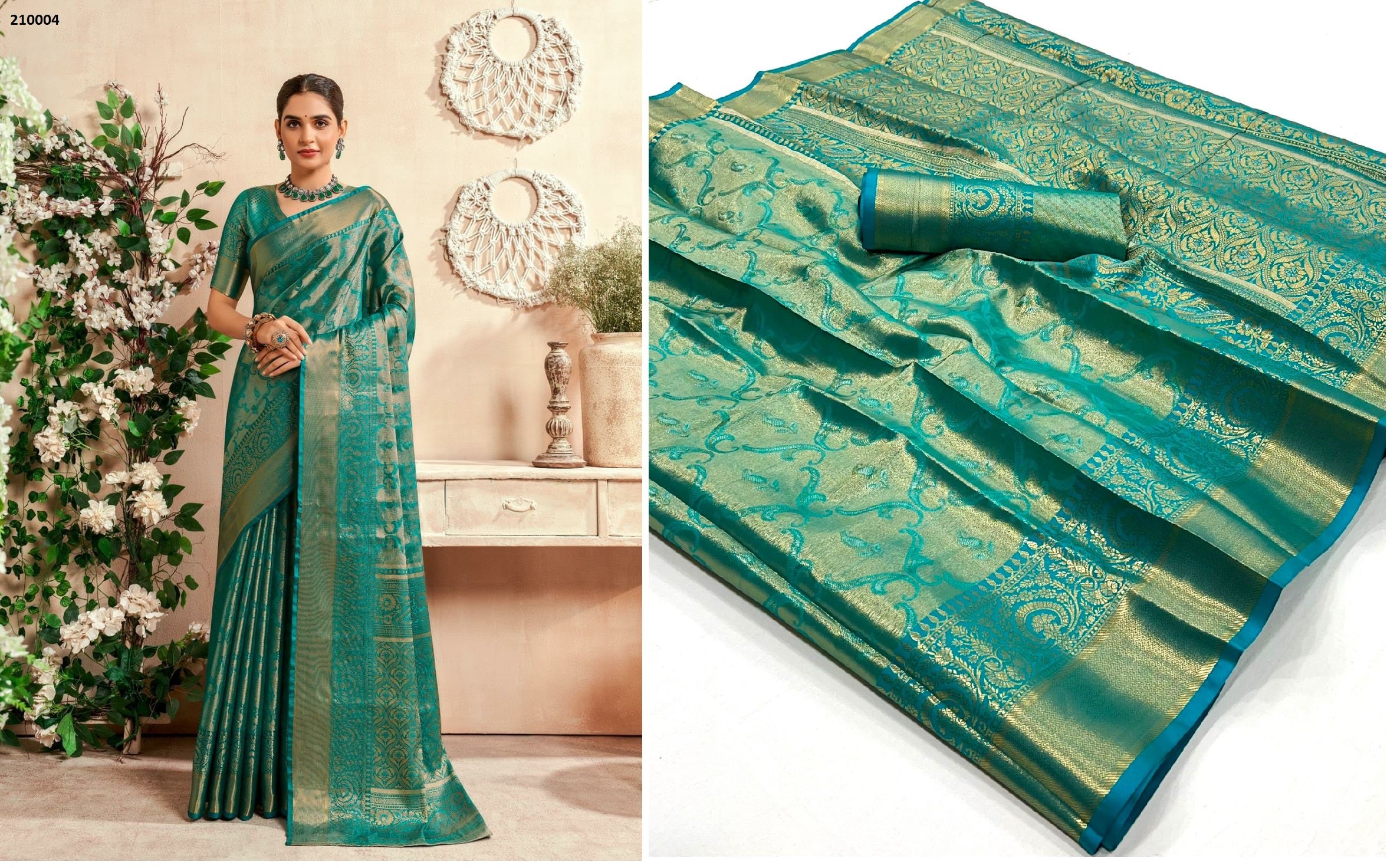 210004 Venkatgiri Silk Rajpath Sarees – Heriska