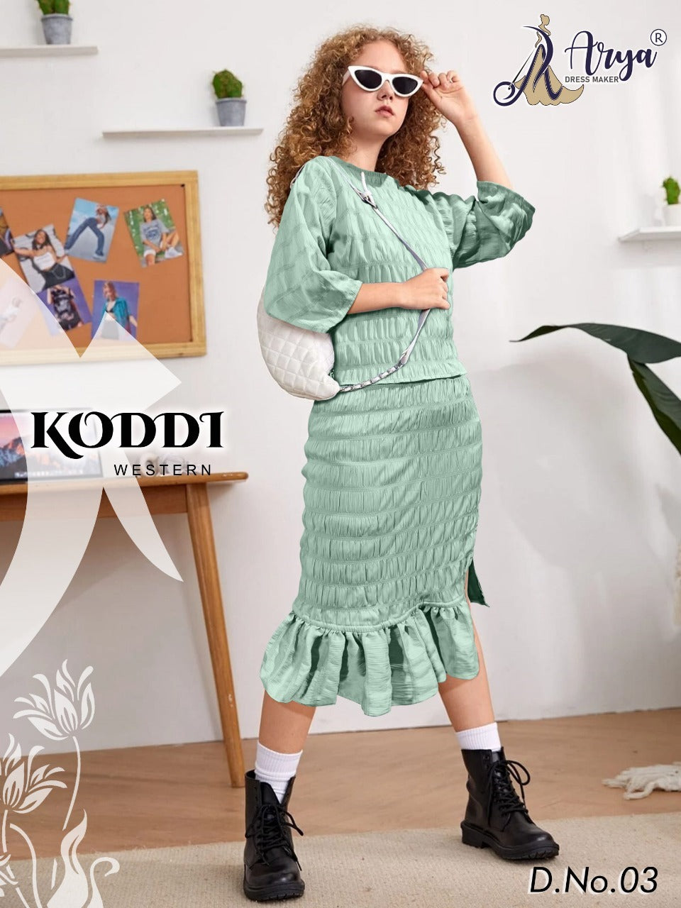 03 Koddi Adm Girls Western Dress – Heriska