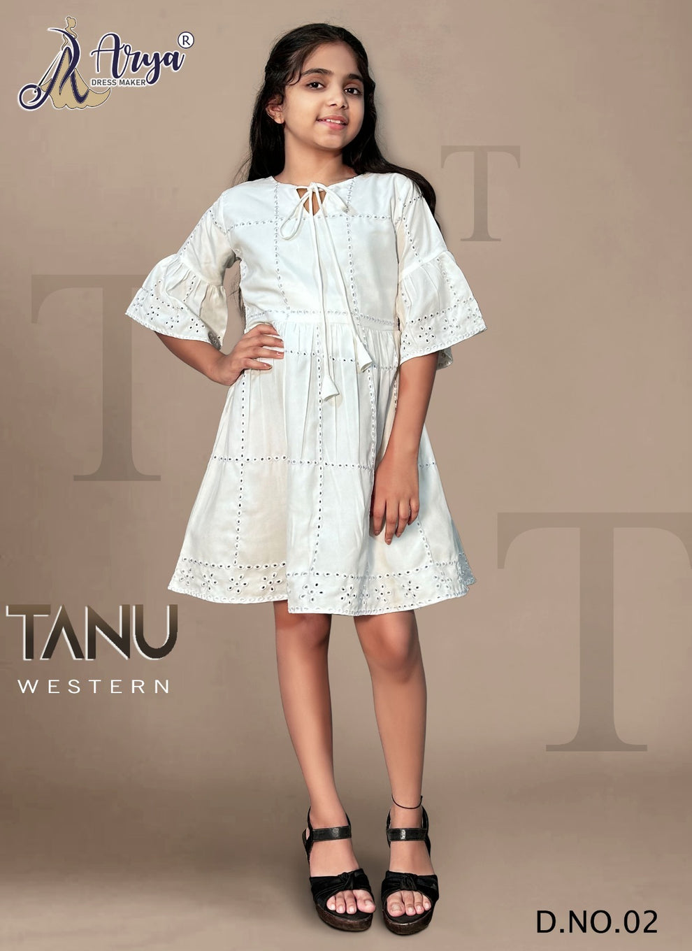 Tanu 02 Adm Girls Western Dress – Heriska