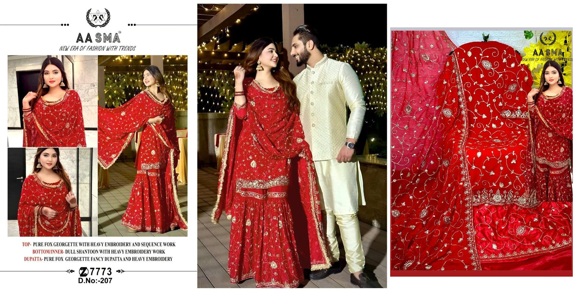 207 Aasma Pakistani Salwar Suits – Heriska