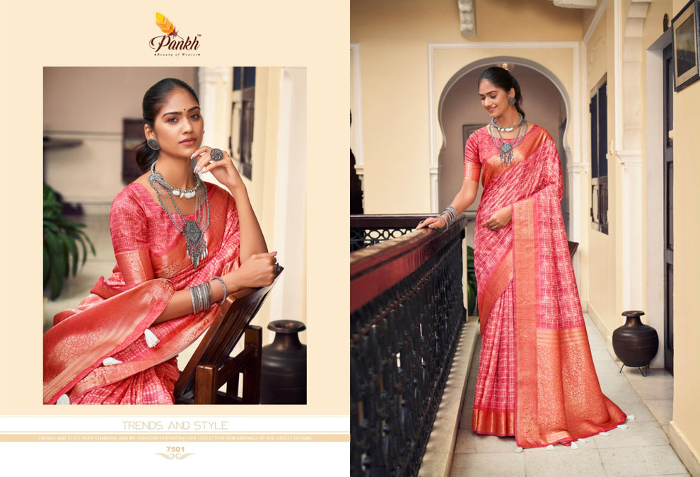 7501 Mahak Pankh Sarees – Heriska