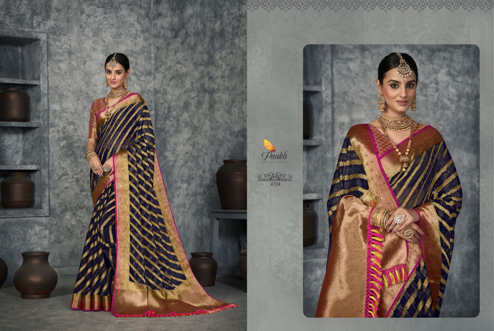4704 Suchitra Silk Vol 1 Pankh Sarees – Heriska