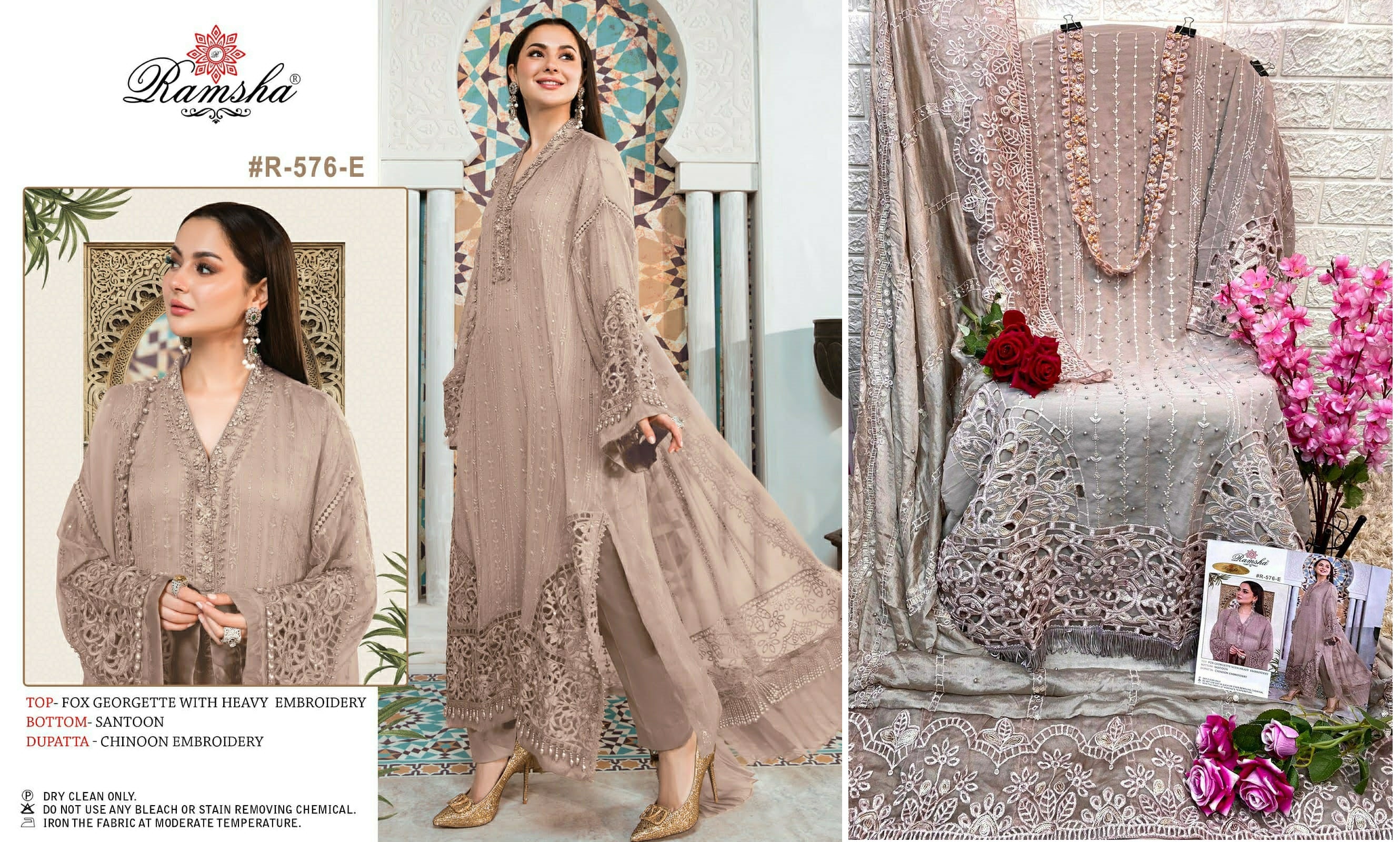 576E Ramsha Pakistani Salwar Suits – Heriska