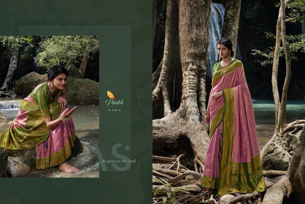 4005 Parampara Vol 4 Pankh Sarees – Heriska