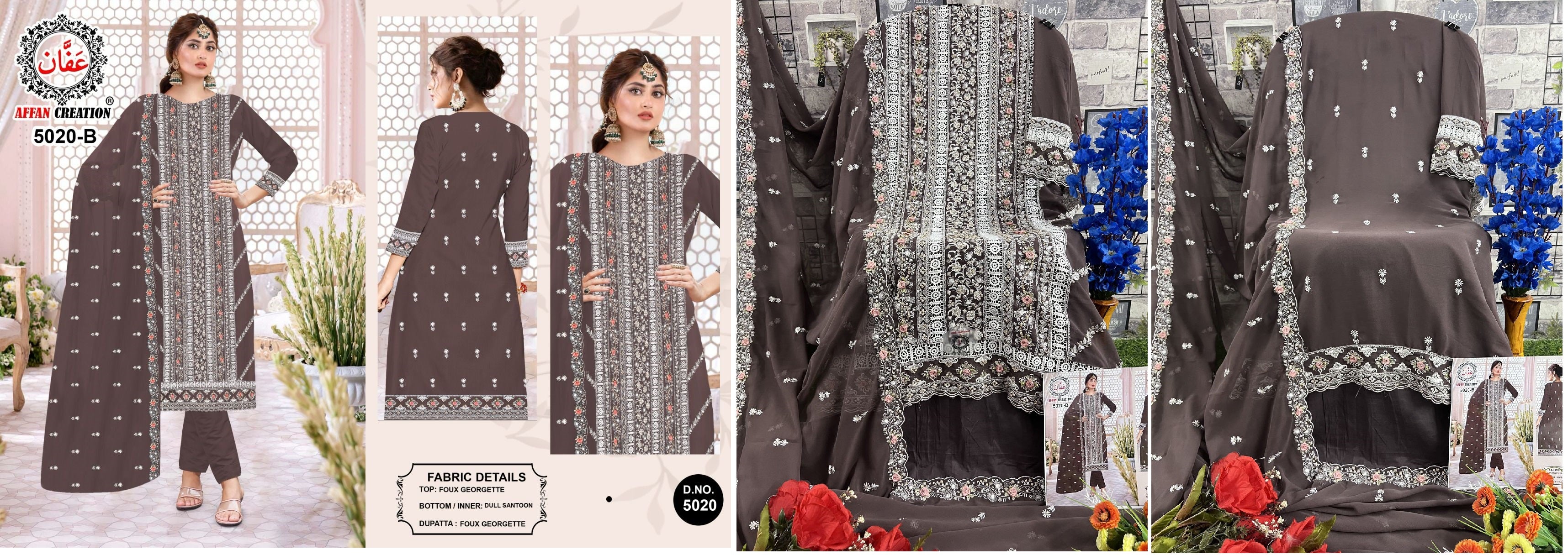 5020B Affan Creation Pakistani Salwar Suits – Heriska
