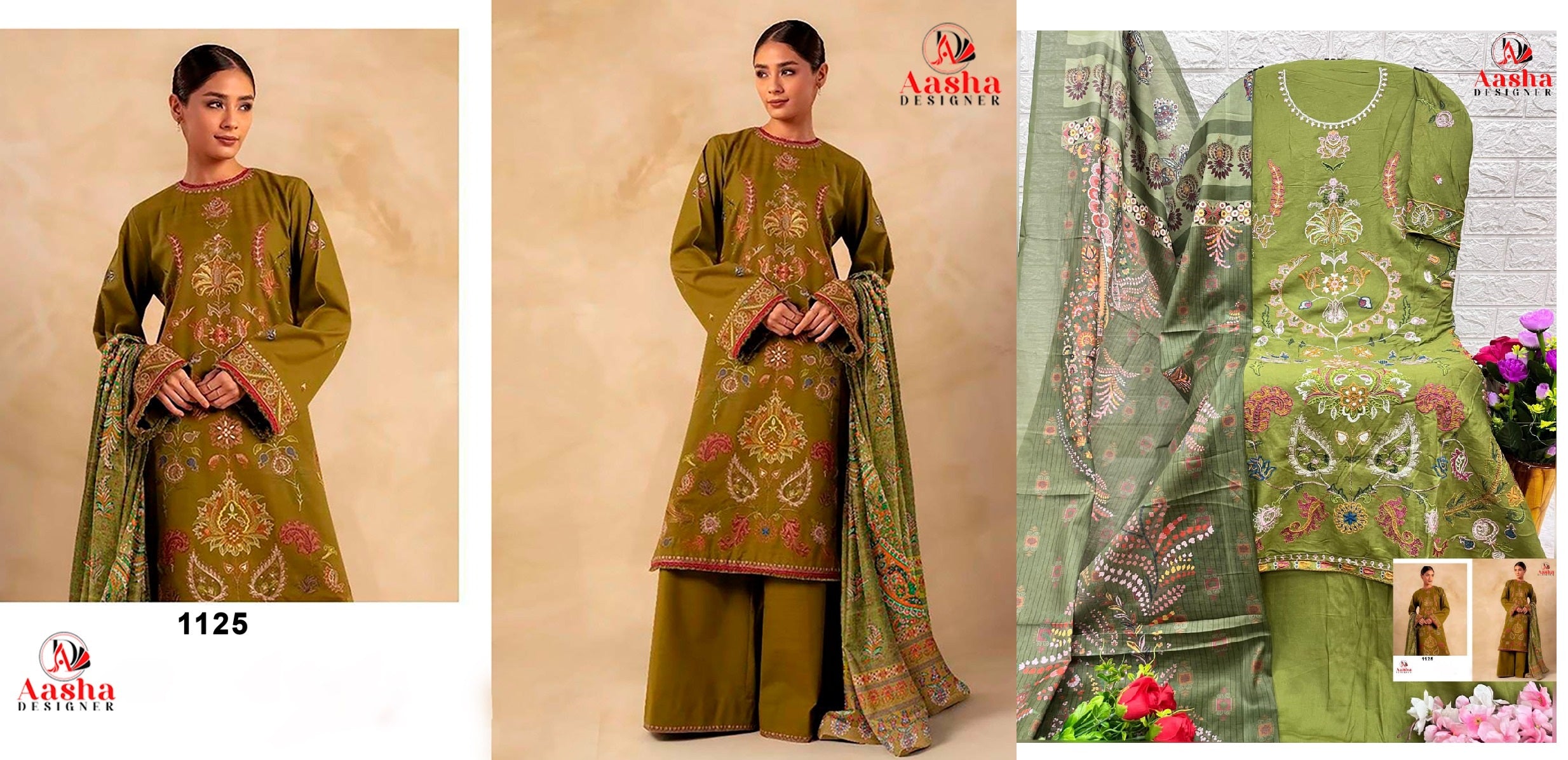 1125 Aasha Designer Pakistani Salwar Suits – Heriska