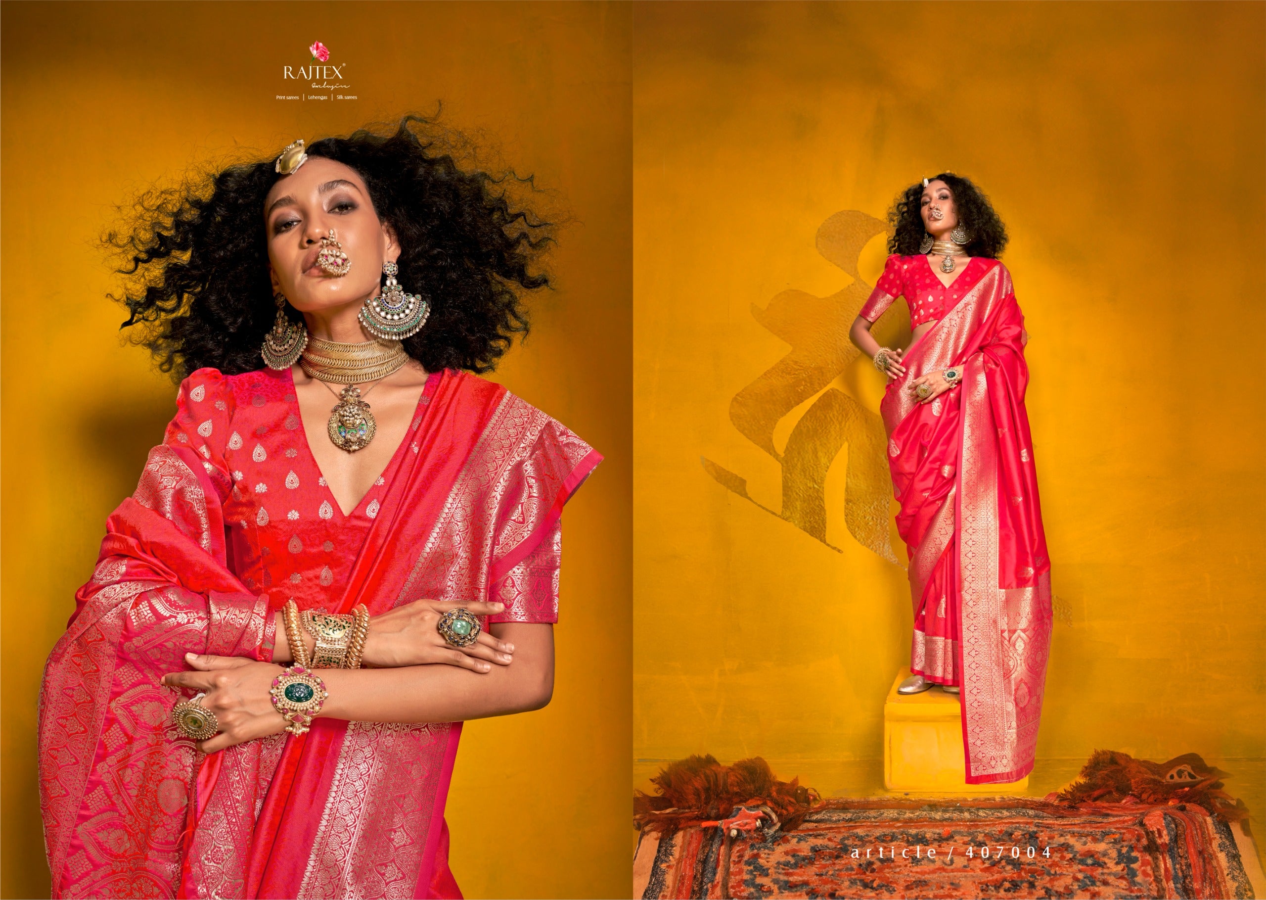 407004 Karnival Park Rajtex Zari Weaving Sarees – Heriska