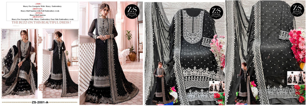 1006A Zs Textile Pakistani Salwar Suits – Heriska