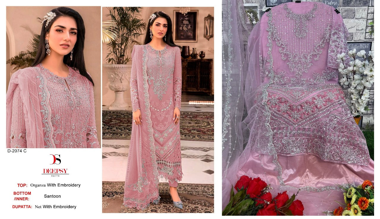 2074C Deepsy Pakistani Salwar Suits – Heriska