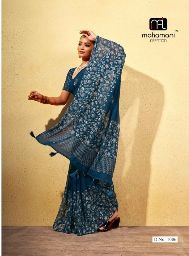 1006 Ankita Mahamani Creation Sarees – Heriska