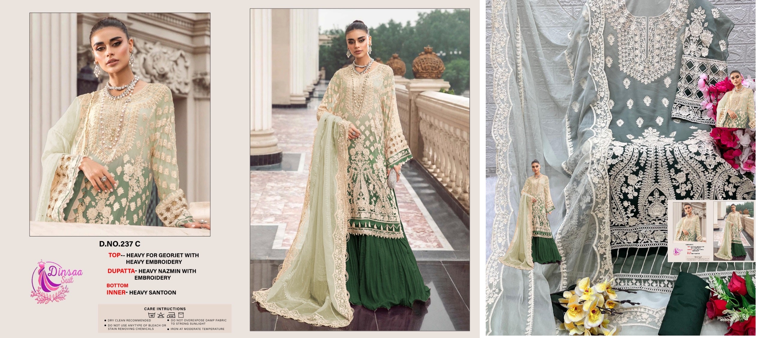 237C Dinsaa Suit Pakistani Salwar Suits – Heriska