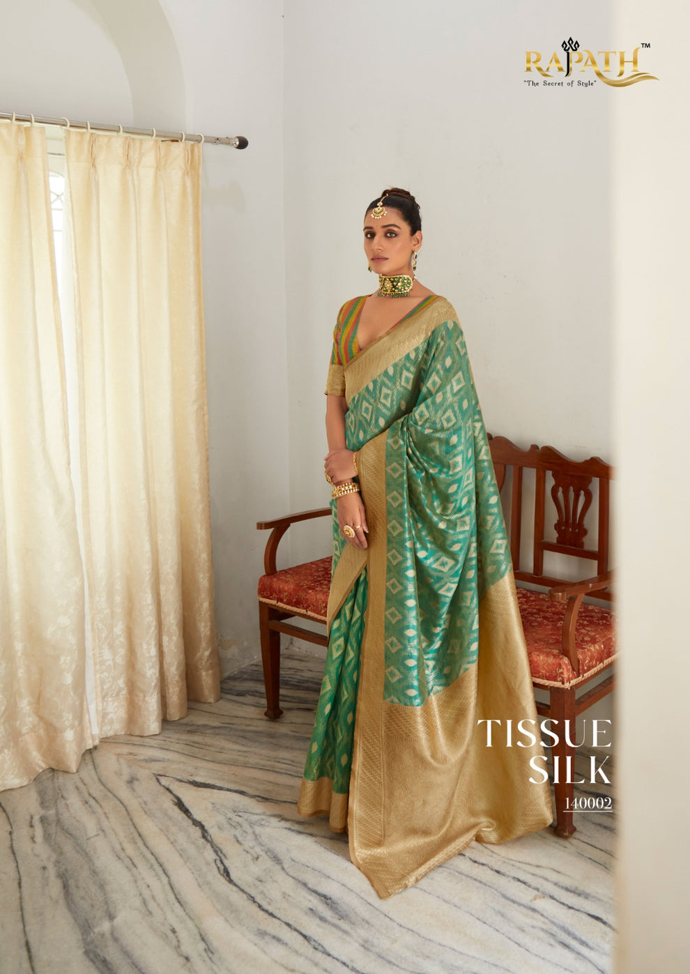 140002 Kruti Rajpath Sarees – Heriska