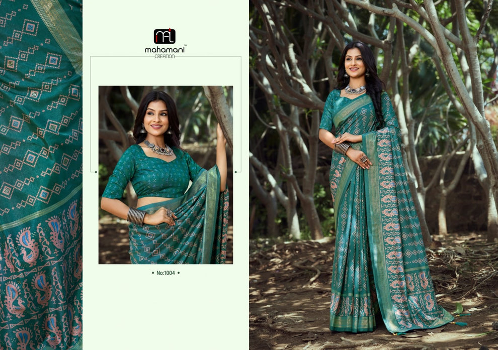 1004 Devika Mahamani Creation Sarees – Heriska