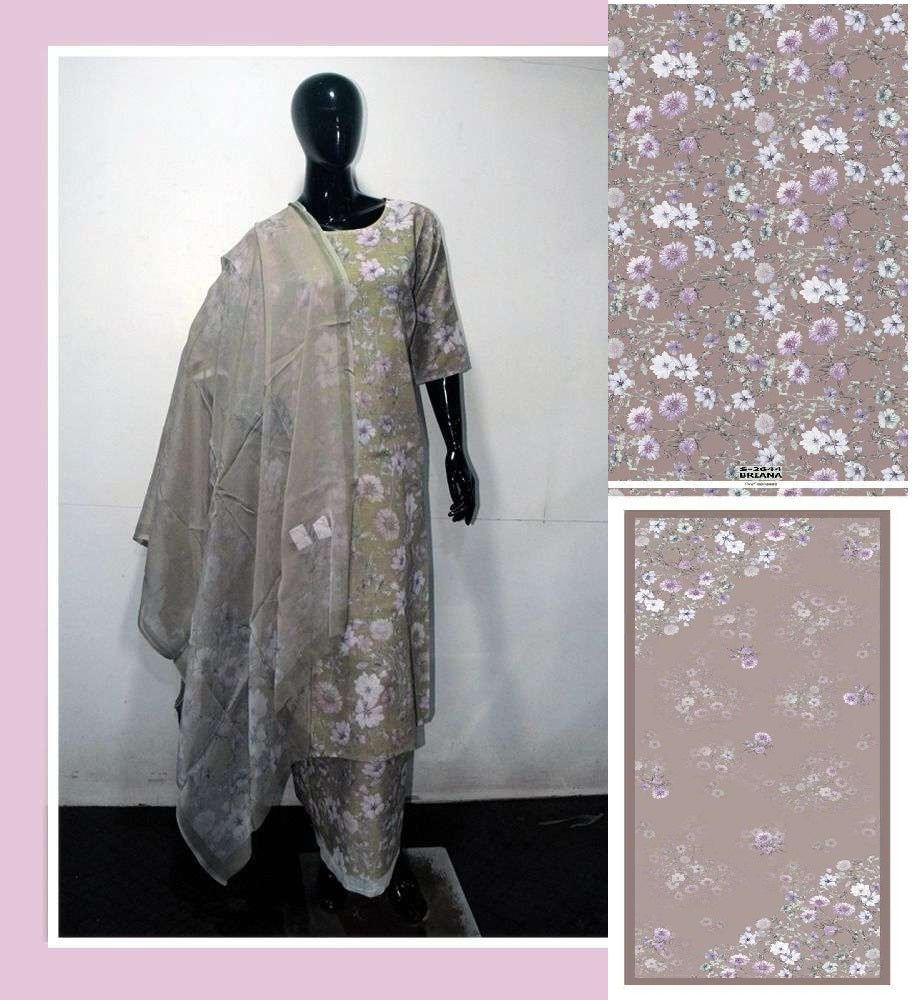 2644 Briana Ganga Unstitched Suits – Heriska