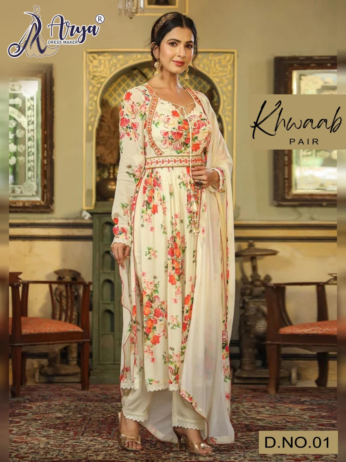 Khwaab 01 Adm Readymade Suits – Heriska