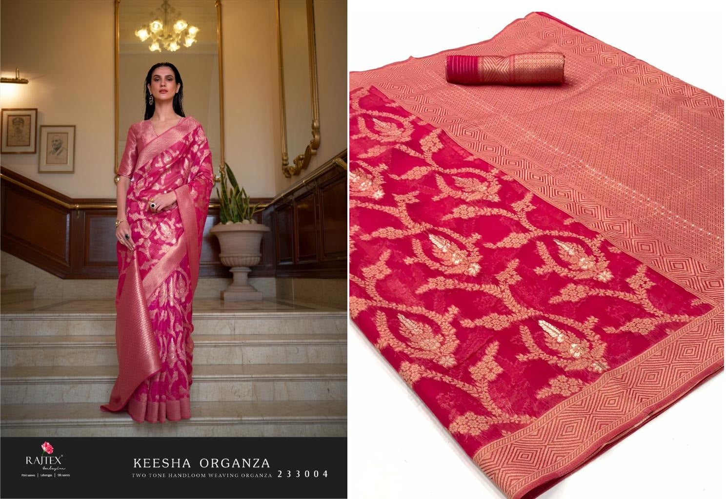 233004 Keesha Rajtex Sarees – Heriska