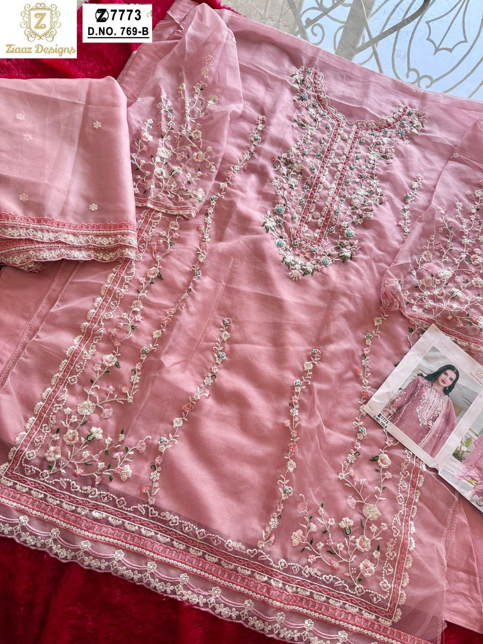 769B Ziaaz Designs Handwork Pakistani Salwar Suits – Heriska