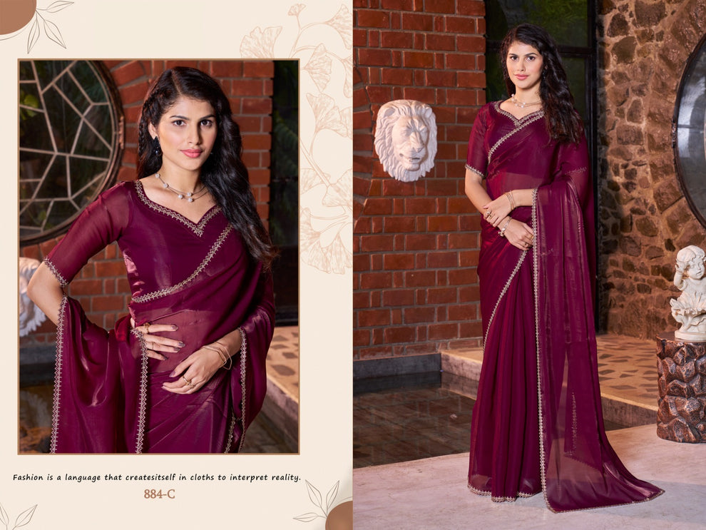 884C Mehek Jarkan Sarees – Heriska