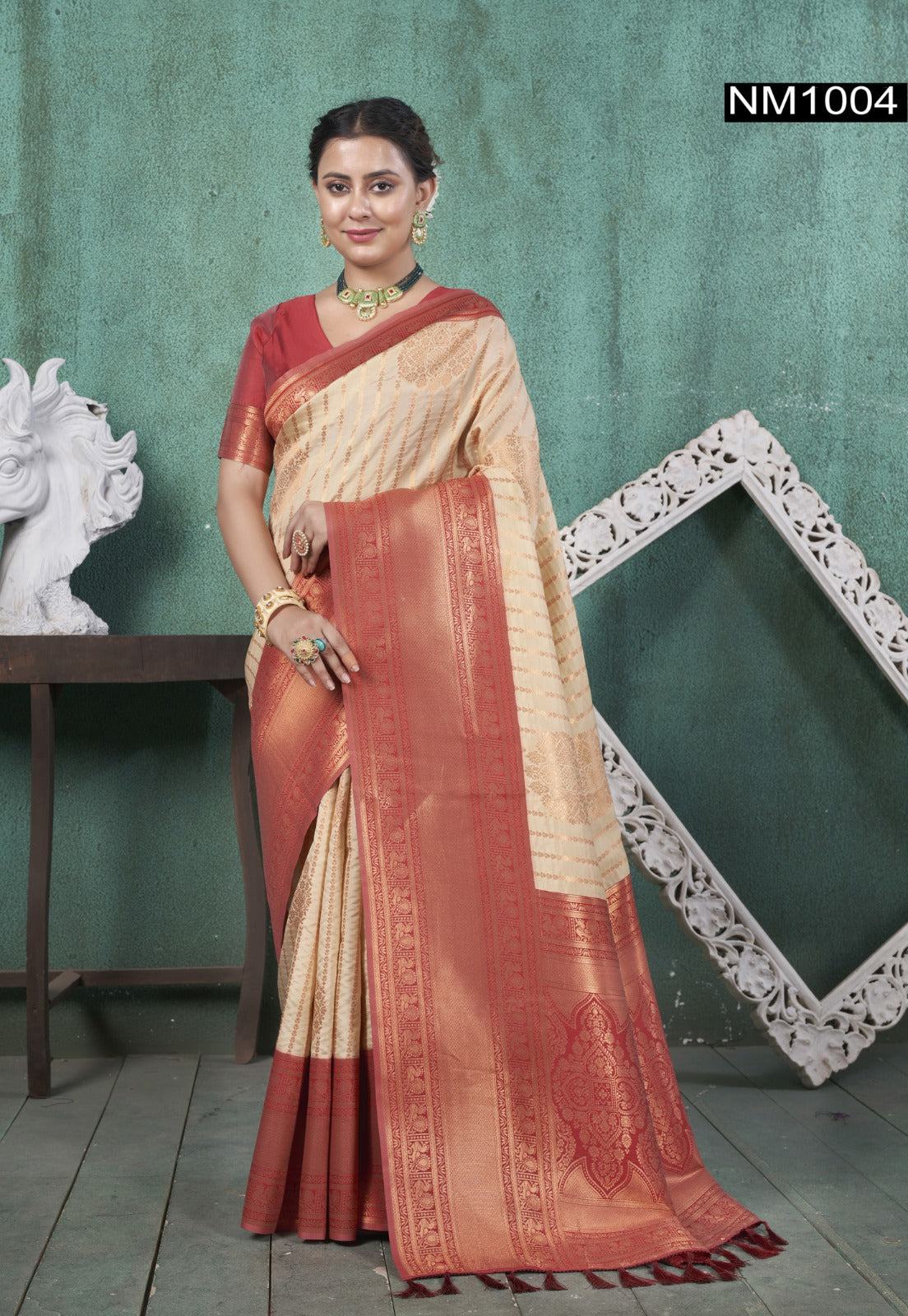 Nm-1004 Neelam 3 Of Silk Sarees – Heriska