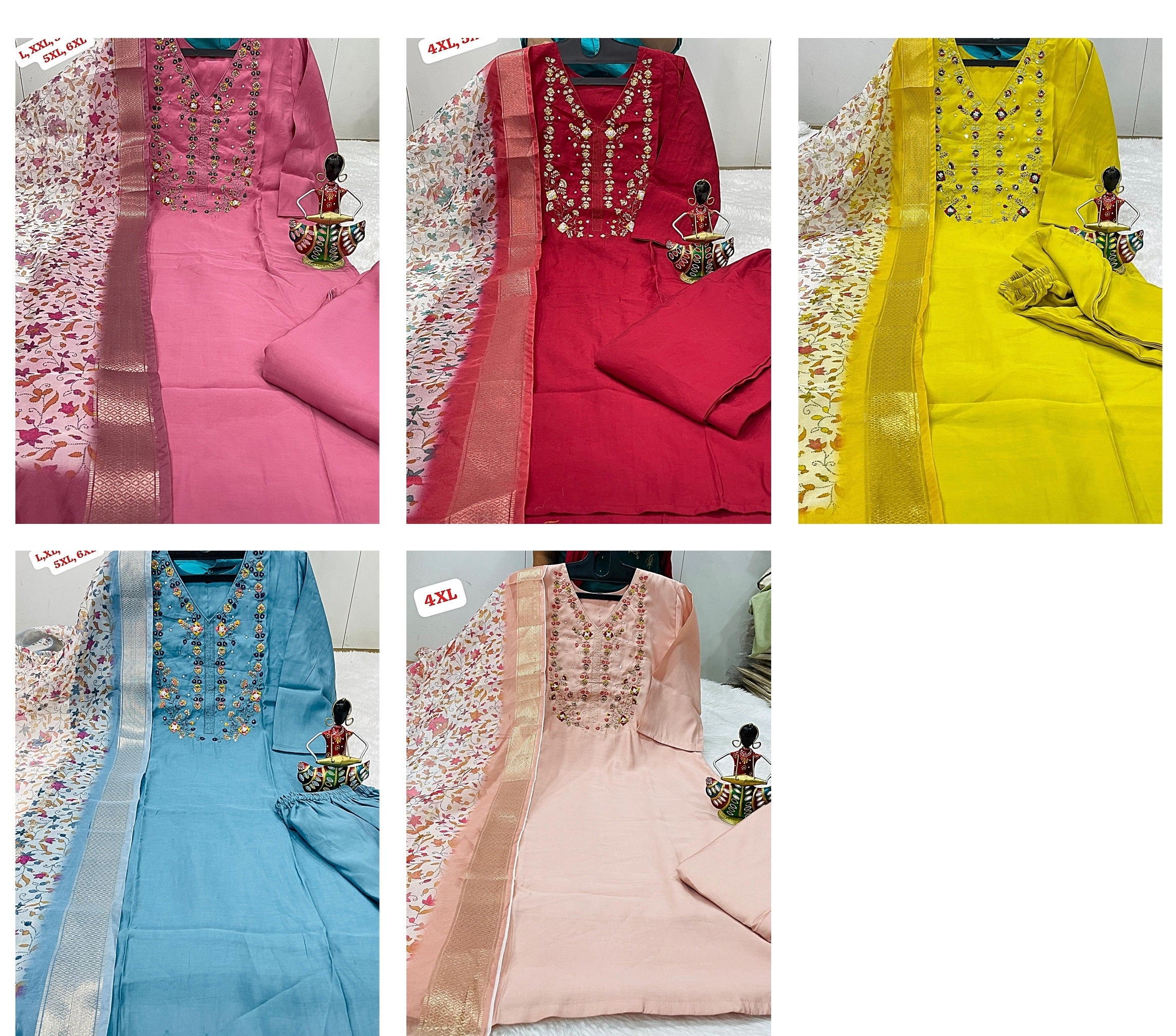 Roman Silk Print Non-Branded Stpmr Handwork Readymade Suits – Heriska